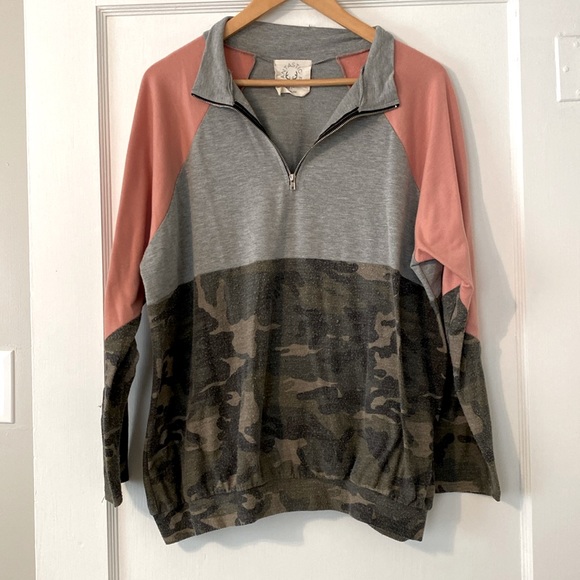 Fantastic Fawn | Tops | Fantastic Fawn Half Zip Pullover | Poshmark